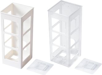 Soimiss 2 Stück Haartrocknerhalterung ohne Bohren Wandmontage Haartrockner Lockenstabhalter mit Hohldesign Platzsparender Badezimmer Organizer für Haartrockne