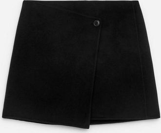 Arket Doubleface-Rock Aus Wollmischung -Schwarz