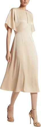 Michael Kors Femme, Robes, Beige, Taille: 42 FR Robe Midi