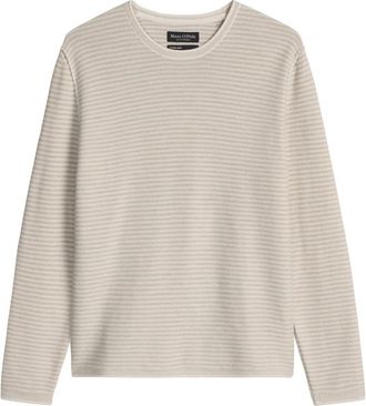 Marc O'Polo Leichter Strick-Pullover aus Baumwolle und Leinen, Regular Fit in
