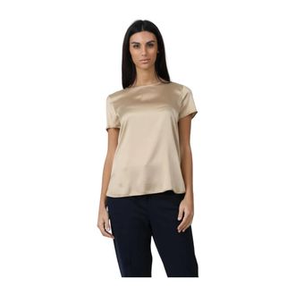 Max Mara Seiden T-Shirt 3Cortona Set - - Tops - Damen - Braun - XL