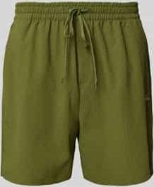 Les Deux Regular Fit Badehose mit Strukturmuster Modell Stan