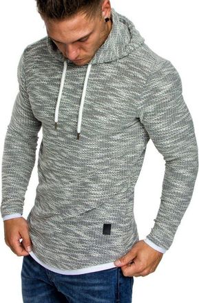 Amaci & Sons Kapuzenpullover LEXINGTON Kapuzenpullover Herren 2in1 Oversize Hoodie Pullover Sweatshirt