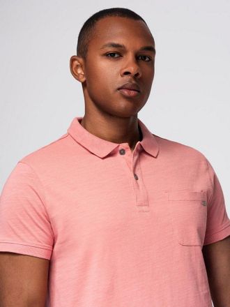 Ombre Poloshirt Klassisches Polohemd aus Baumwollstrick