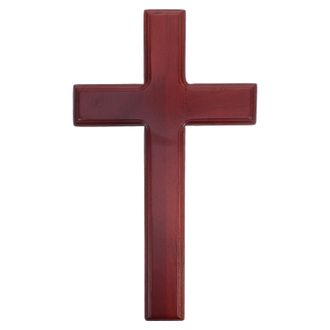 BESPORTBLE Wandkreuz aus Holz, Religi&ouml;se Christliche Kreuzstatue f&uuml;r Zuhause Und Kirche, Handgeschnitztes Wandkreuz f&uuml;r Eingangsbereich Und Taufe/konfirmation