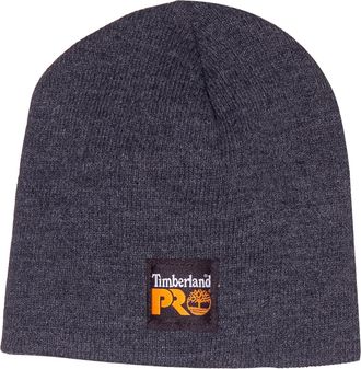 Timberland Herren Beanie Strickmütze, Dunkelgrau meliert, Einheitsgröße