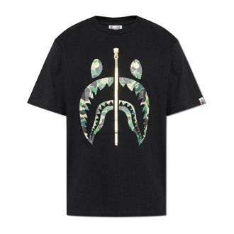 A Bathing Ape T-Shirt mit Logo - - Tops - Herren - Schwarzk - XL