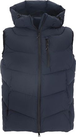 Blue Wave Herren Steppweste Jasper - Weste gesteppt mit abnehmbarer Kapuze in Marine Gr&ouml;&szlig;e XXL