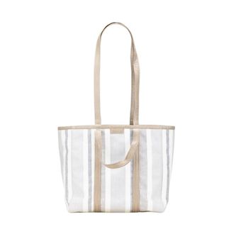 Balenciaga Pre-owned Gestreifte Tote Bag - - Pre-owned - Damen - Grau - ONE SIZE
