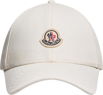 Moncler Moncler Casquette En Gabardine De Coton, Homme, Blanc, Taille: Uni