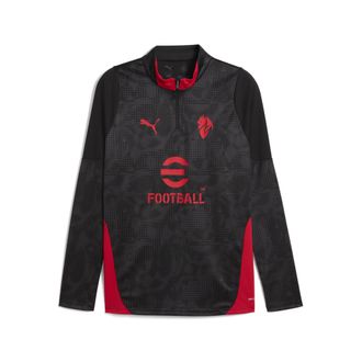 Puma Haut dentra&icirc;nement &agrave; col zipp&eacute; 25/26 AC Milan Homme, Accessoires, Noir, 3XL