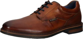 Bugatti Herren Business Lederschuhe mit Langlebiger Imprägnierung und Extrabreiter Passform, Cognac 3, 41 EU