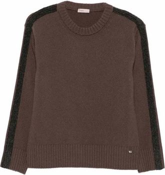 Herno Pull Col Rond - Marron