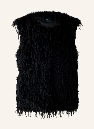 Oui Weste schwarz