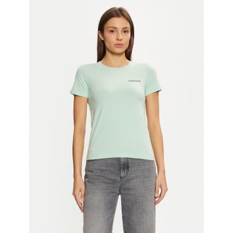 Guess T-Shirt W4YI02 J1314 Gr&uuml;n Regular Fit