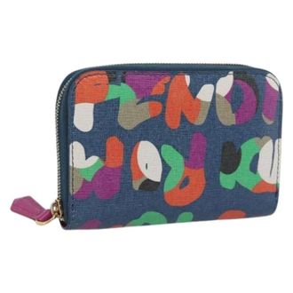 Fendi Porte-monnaie Pre-owned - Femme - Pre-owned - Bleu - Taille: ONE Size