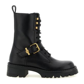 Versace Femme, Chaussures, Noir, Taille: 36 EU Bottes &agrave; lacets Medusa 95