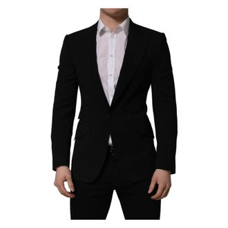 Dolce & Gabbana Blazer Anzug - - Jackets - Herren - Schwarzk - S