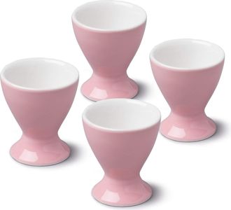 WM Bartleet & Sons 1750 TSET97 Traditionelle Porzellan-Eierbecher, 4 St&uuml;ck, Rosa, Rose