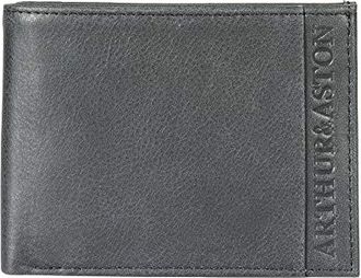 Arthur Aston Portefeuille Italien 2 volets Arthur & Aston en cuir de vachette noir