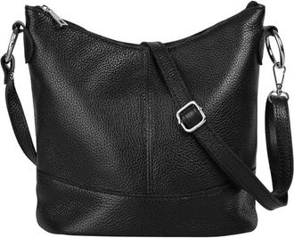 Cluty Sac à bandoulière Cuir & Made In Italy Femme cuir véritable | Fabriqué en Italie, sac à main, sac à bandoulière, sac crossbody en cuir 021217