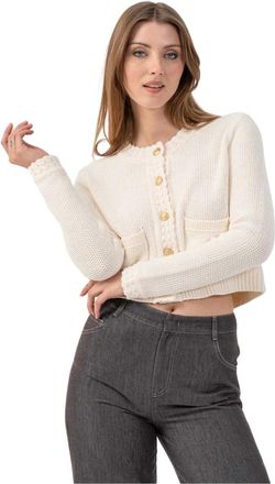 Kocca Femme, Pulls, Blanc, Taille: 40 FR Maglia bottoni gioiello