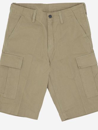 Carhartt Work in Progress Mens Cargo Shorts Beige Cotton