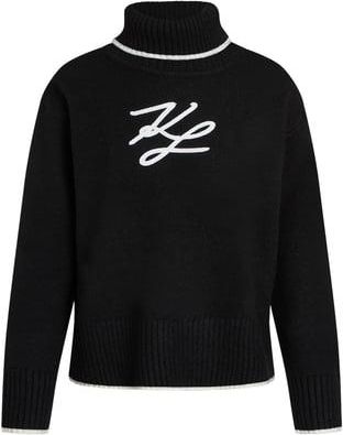 Karl Lagerfeld Pull ample col roul&eacute; en laine m&eacute;lang&eacute;e