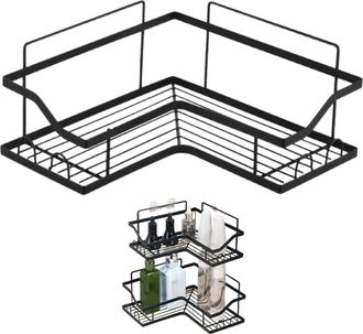 Generic Eckregal f&uuml;r das Badezimmer, Duschregal aus Edelstahl, 22,5 x 7,7 x 10,7 cm, rostfrei, Wandmontage, f&uuml;r den Schlaf