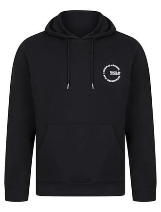 Tokyo Laundry Pull &agrave; capuche en polaire avec motif graphique bross&eacute; pour homme, Sky Captain Navy, XL