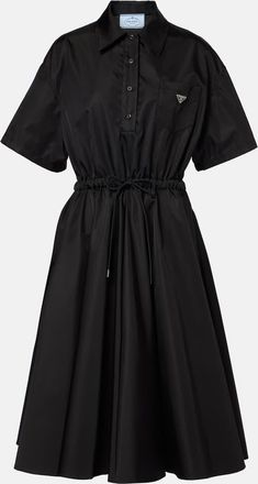 Prada Midikleid aus Re-Nylon