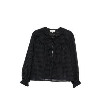 Stine Goya Gingham Tie-fastening Blouse
