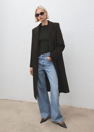 Mango Top cr&ecirc;pe textur&eacute; kaki - Femme - XXS - MANGO