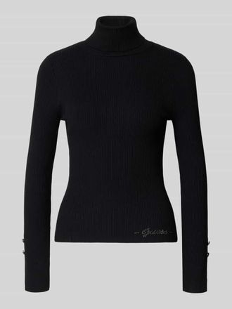 Guess Strickpullover aus Viskose-Mix mit Rollkragen
