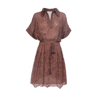 Ermanno Scervino Damen, Kleider, Braun, 2XSGr&ouml;&szlig;e