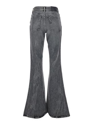 Acne Studios Womens Jeans Bootcut Grey Organic Cotton