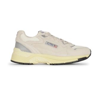 Autry Femme, Chaussures, Beige, Taille: 37 EU Baskets Blanches Hyperway Low Style