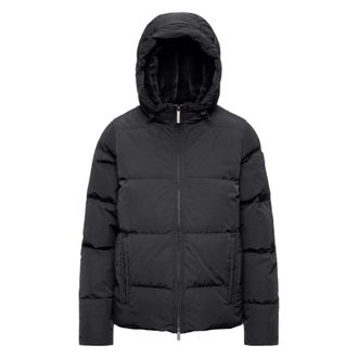 K-Way Gl&auml;nzende Nylon-Pelzjacke - - Jackets - Damen - Schwarzk - L