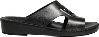 Dolce & Gabbana Homme, Chaussures, Noir, Taille: 44 EU DG Logo Slide