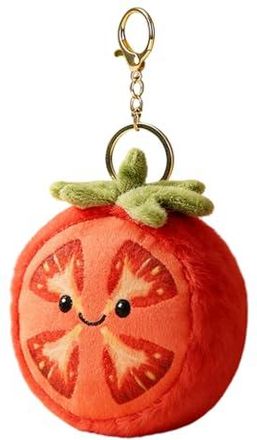 Generico Porte-cl&eacute;s tomate | Pendentif en peluche pour sac &agrave; dos - Pendentif de dessin anim&eacute; pour sacs, pour, adolescents, adultes, &eacute;tudiants, amateurs de nour