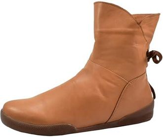 Andrea Conti 0342753 Bottes en Cuir Femmes, Pointure:39 EU, La Couleur:Marron