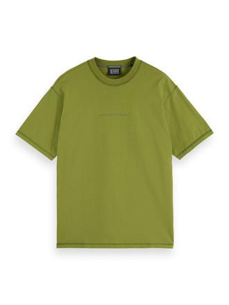 Scotch & Soda Seasonal Core T-Shirt mit lockerer Passform, Calla Green 300, XXL