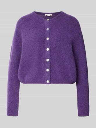 American Vintage Relaxed Fit Strickjacke aus Woll-Mix mit Leinen-Anteil