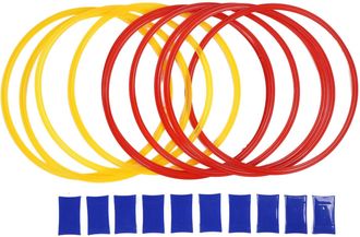 Generic Sensorischer Trainingsreifen 10 Stück, Übungsreifen für Körperliche Fitness, Springender Hopse Spielring zur Hand-Fuß-Koordination und Gleichgewichtsf