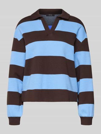 OPUS Sweatshirt mit Umlegekragen Modell Glocki