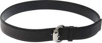 Gucci Pre-owned Cuir ceintures - Femme - Pre-owned - Noir - Taille: ONE Size
