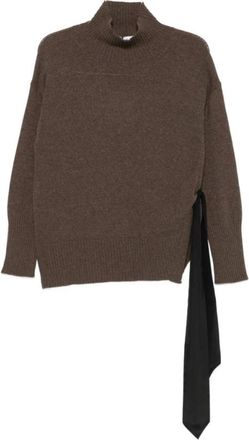 Marella Femme, Pulls, Brun, Taille: 36 FR Col roul&eacute;s