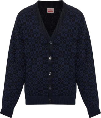 Kenzo Cardigan - Homme - Pulls - Bleu - Taille: S