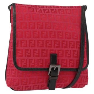 Fendi Pre-owned Canvas Cross Body Bag - - Pre-owned - Damen - Rot - ONE SIZE
