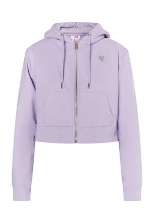Mymo Kapuzenpullover mit Rei&szlig;verschluss Damen violett